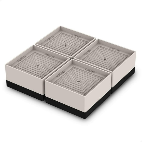 DEWEL Square Bed Risers (4CM Height) - Heavy Duty, Increase Height ...