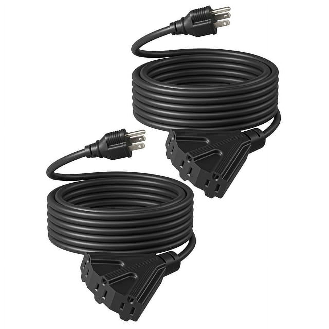 DEWENWILS Outdoor Extension Cord 25 ft with 3 Outlets Heavy Duty ...