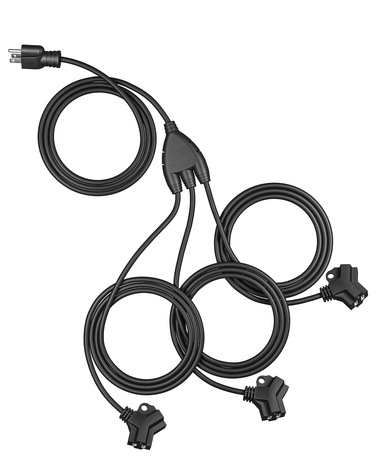 DEWENWILS 25FT (7+6+6+6) Outdoor Extension Cord for Outside with 6 ...