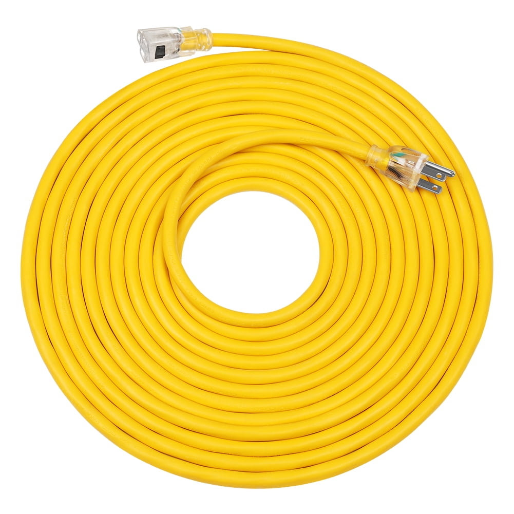 DEWENWILS 25ft 12AWG Outdoor Extension Cord with Safety Lock,LED ...