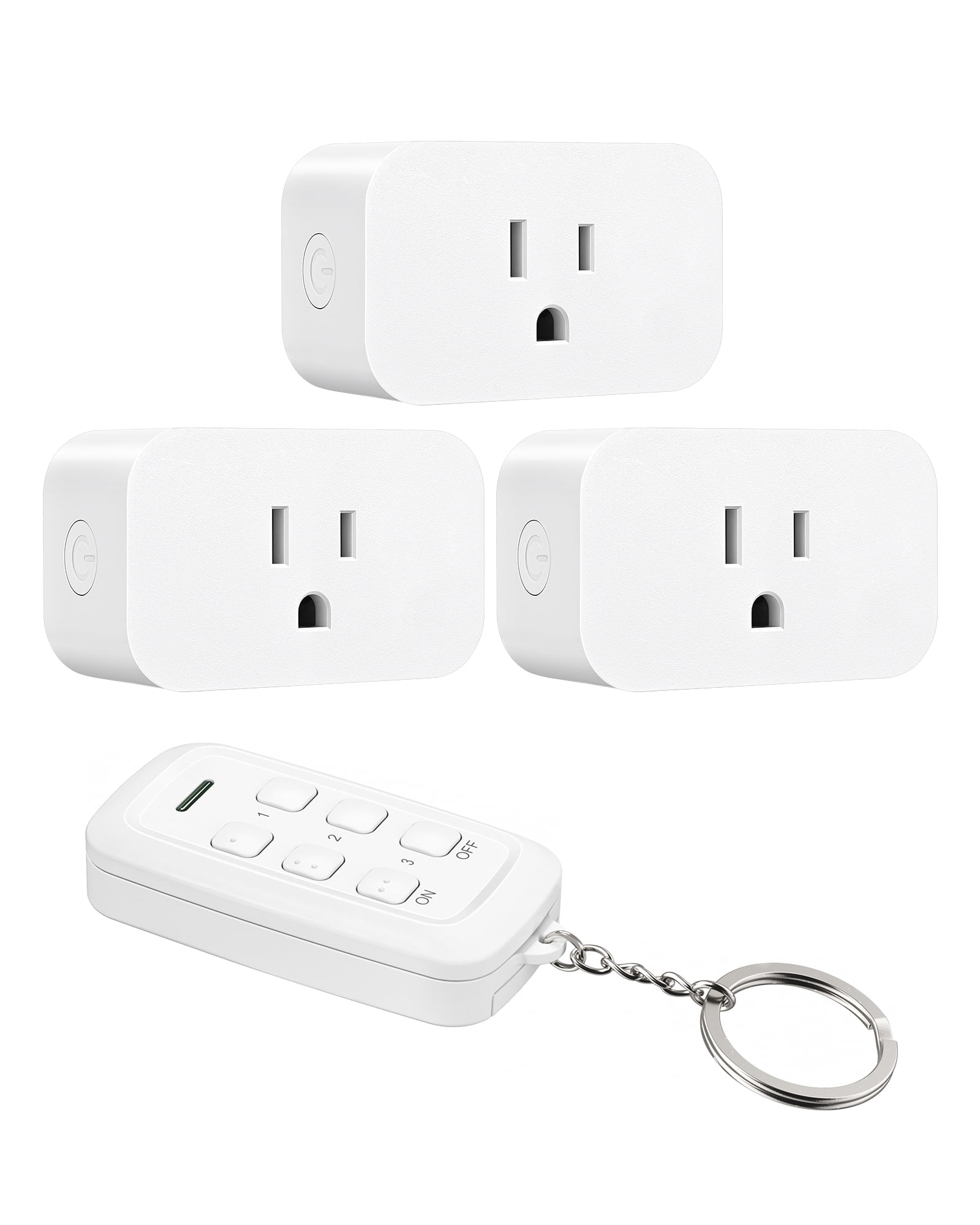 DEWENWILS, Remote Control Outlet Set, 125V 15A, 3pk 1875W Max - Walmart.com