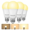 DEWENWILS 3 Way LED Bulb, Soft Warm White 2700K, 40/60/100W Equivalent, E26 Base, 4-Pack ...