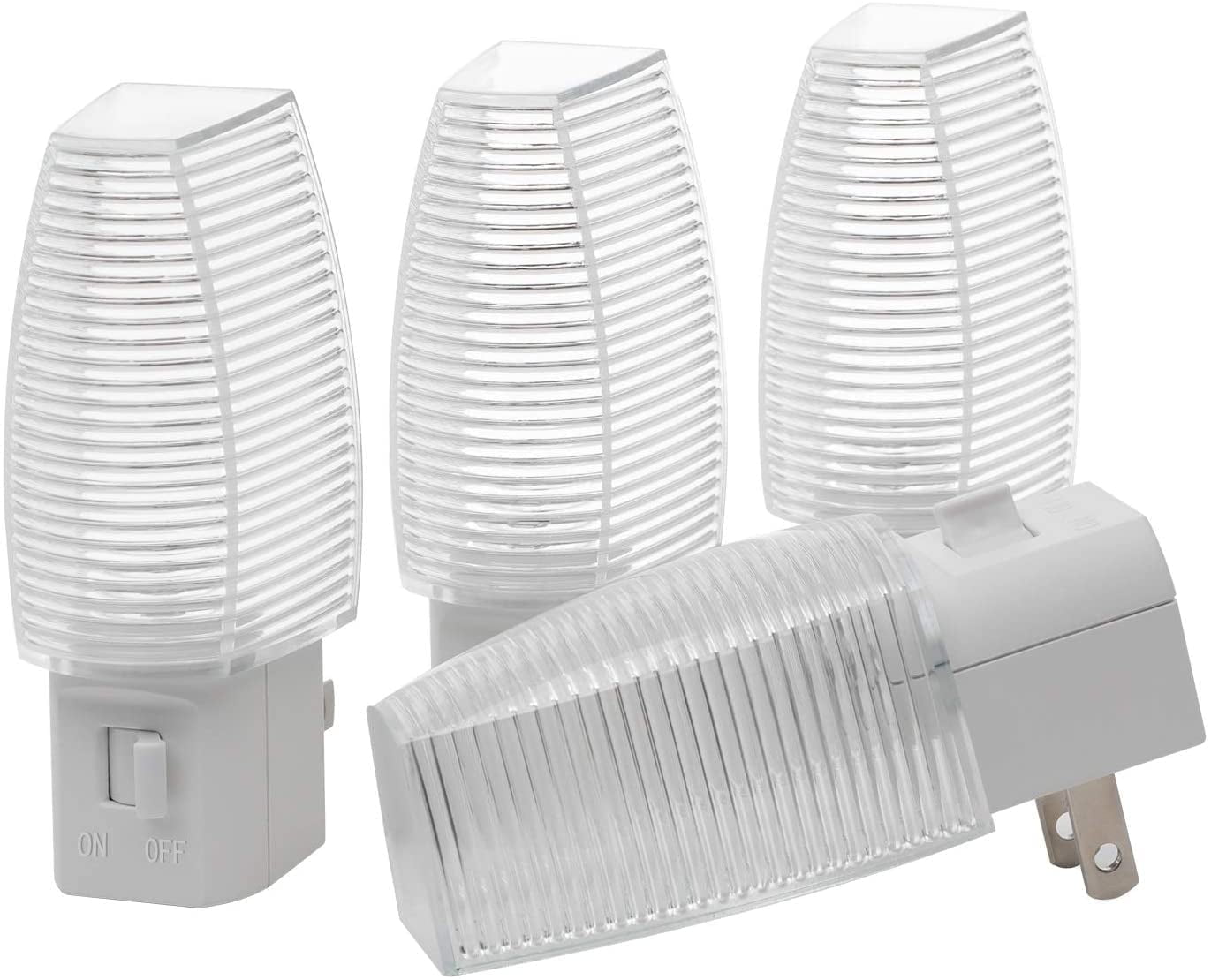 DEWENWILS LED Night Light, Manual Switch, Plug in, Warm White, 4-Pack ...