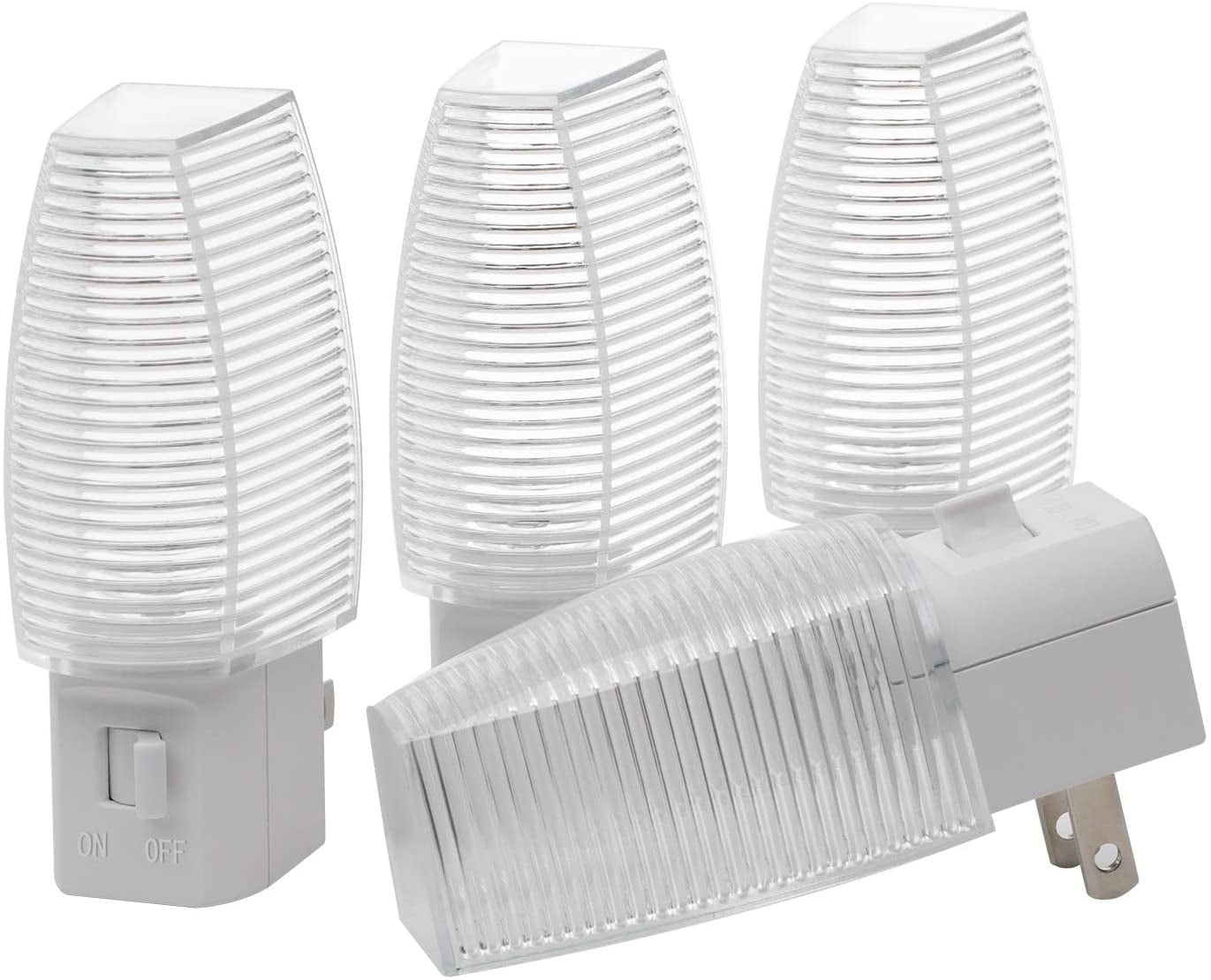 DEWENWILS LED Night Light 4-Pack, Manual On/Off Warm White Nightlights ...