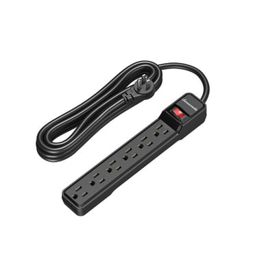6-Outlet Power Strip Surge Protector, 10FT Long Extension Cord, Low ...
