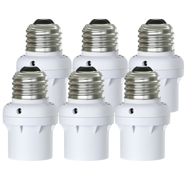 DEWENWILS Outdoor Lamp Electrical Light Sensor Socket, 6 Pack Dusk to ...