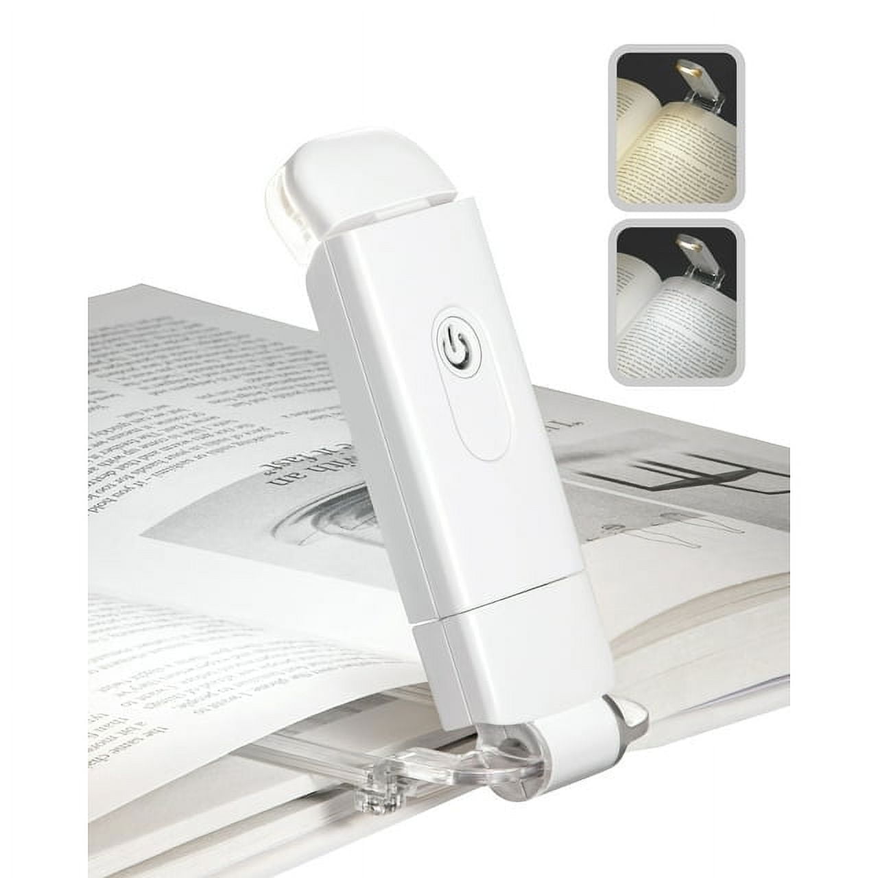 DEWENWILS Book Lights Clip on for Reading in Bed, Rechargeable, 4 ...