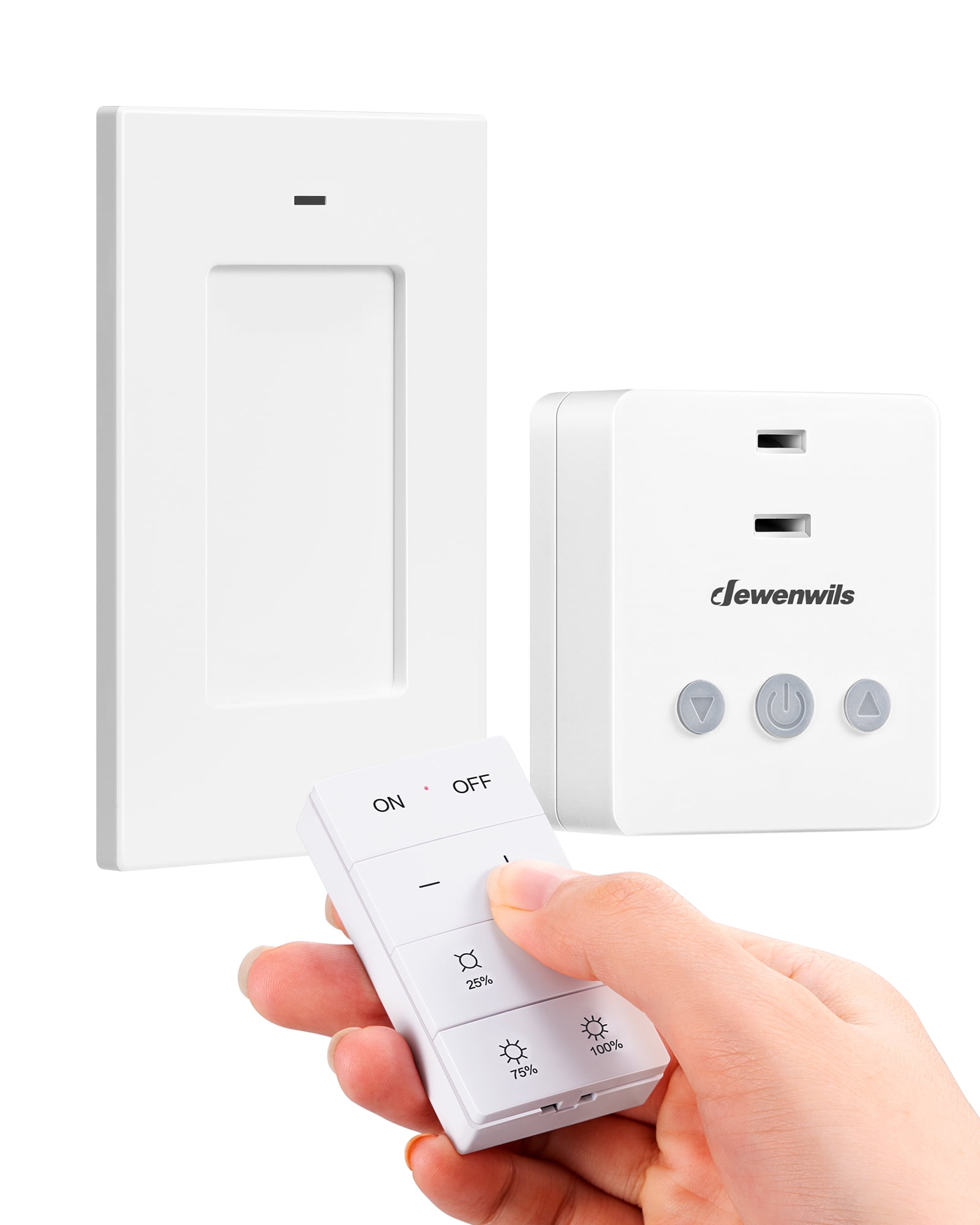 DEWENWILS Remote Control Dimmer Switch Dimmer Plug for Indoor Home ...