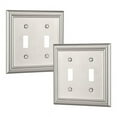 DEWENWILS Double Toggle Wall Plates, Brushed Nickel Light Switch Covers ...