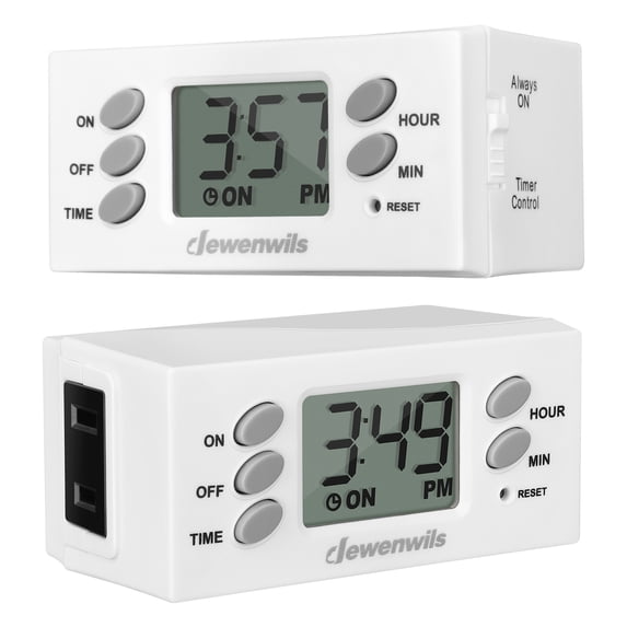 DEWENWILS Indoor 24-Hour Programmable Digital Timer Outlet - Walmart.com