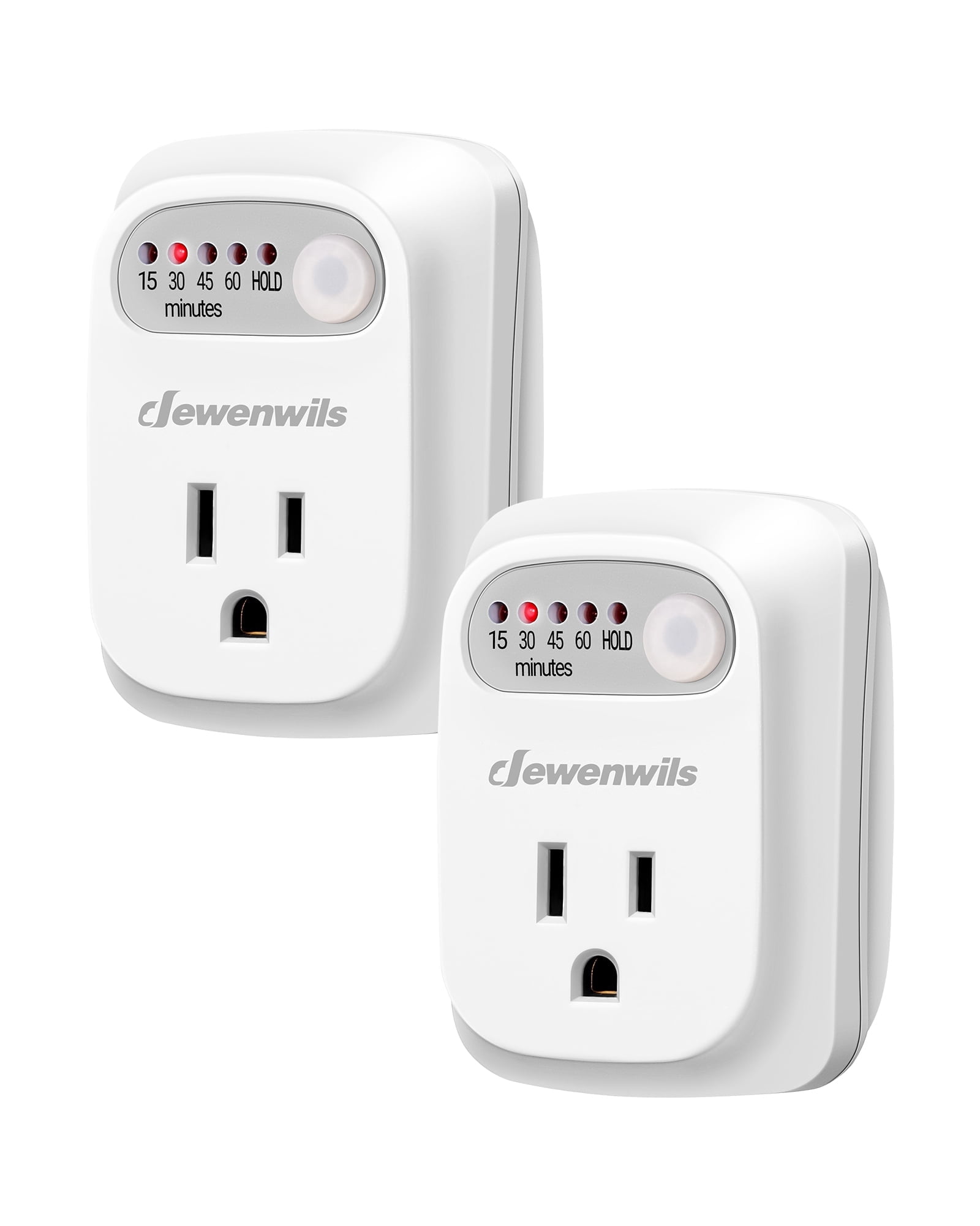 DEWENWILS Indoor Countdown Timer Outlet, for Christmas 5/30/45/60min ...