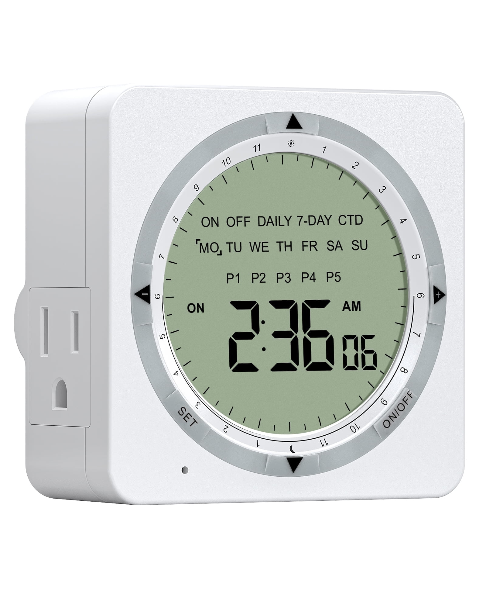 DEWENWILS Indoor Digital Light Timer for New Year, Kitchen timer ...