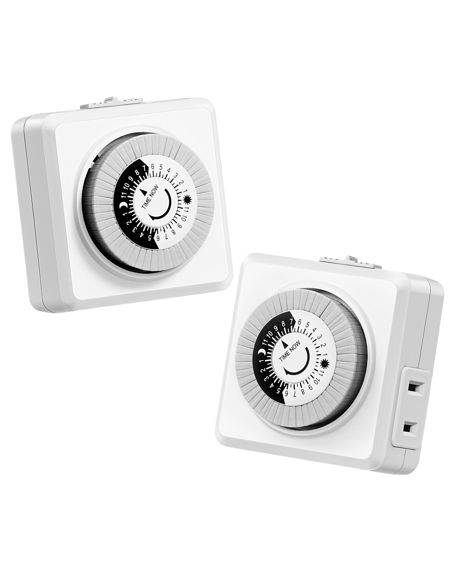 DEWENWILS 2 Pack Indoor Timers Electrical Outlets for Christmas tree ...