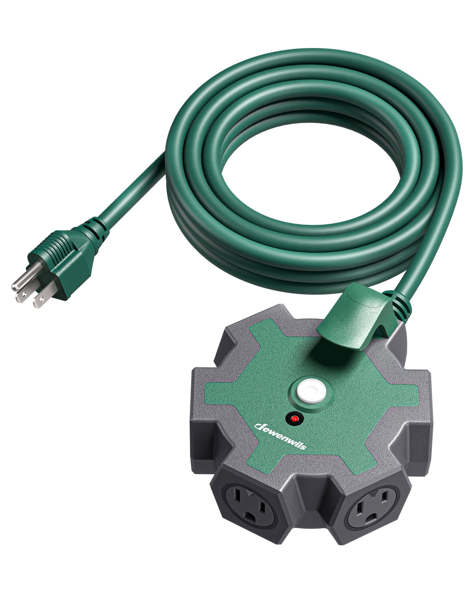 DEWENWILS Industrial Power Strip, Multifaceted Head Heavy Duty Power ...