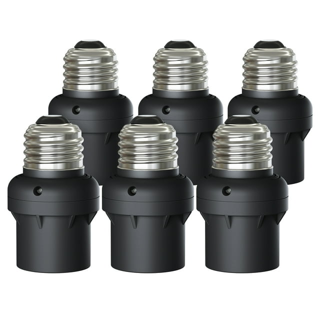DEWENWILS Light Sensor Socket, Dusk to Dawn E26 E27 Light Bulb Sockets ...