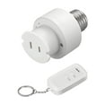 DEWENWILS Light Socket to Plug Adapter with Remote, 2 Prong Light ...