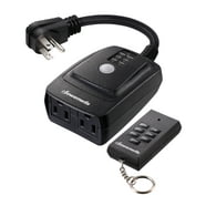 BN-LINK 7 Day Heavy Duty Digital Programmable Dual Outlet Timer - 2 ...