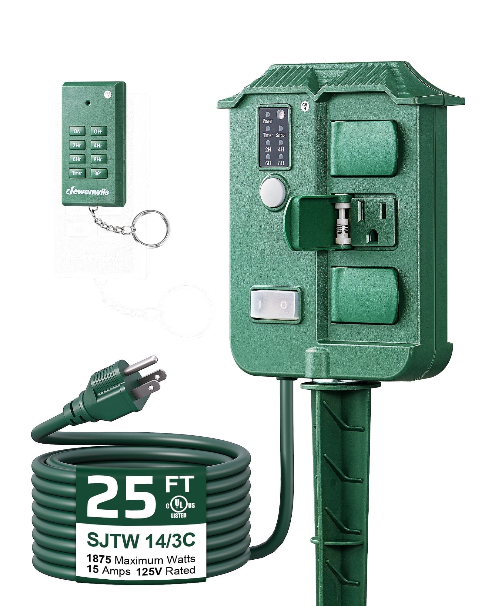 Customer reviews for DEWENWILS Outdoor Power Stake Timer Waterproof ...