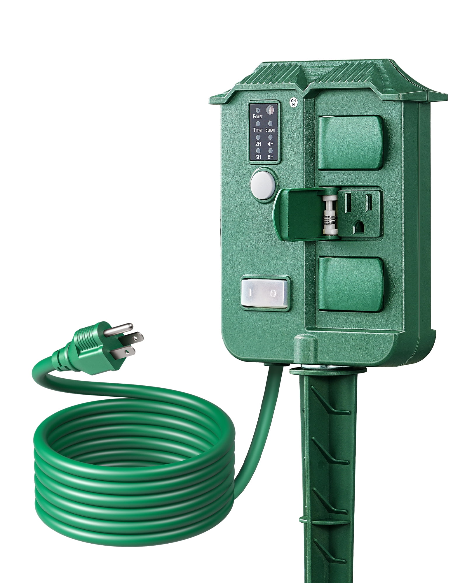 DEWENWILS Outdoor Power Stake Timer, Waterproof Outdoor Timer, 6 ...