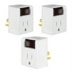 Cable Matters 3-Pack Grounded Electrical Wall Outlet with Energy Saving ...