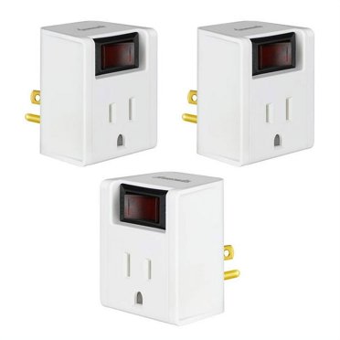 Cable Matters 3-Pack Grounded Electrical Wall Outlet with Energy Saving ...