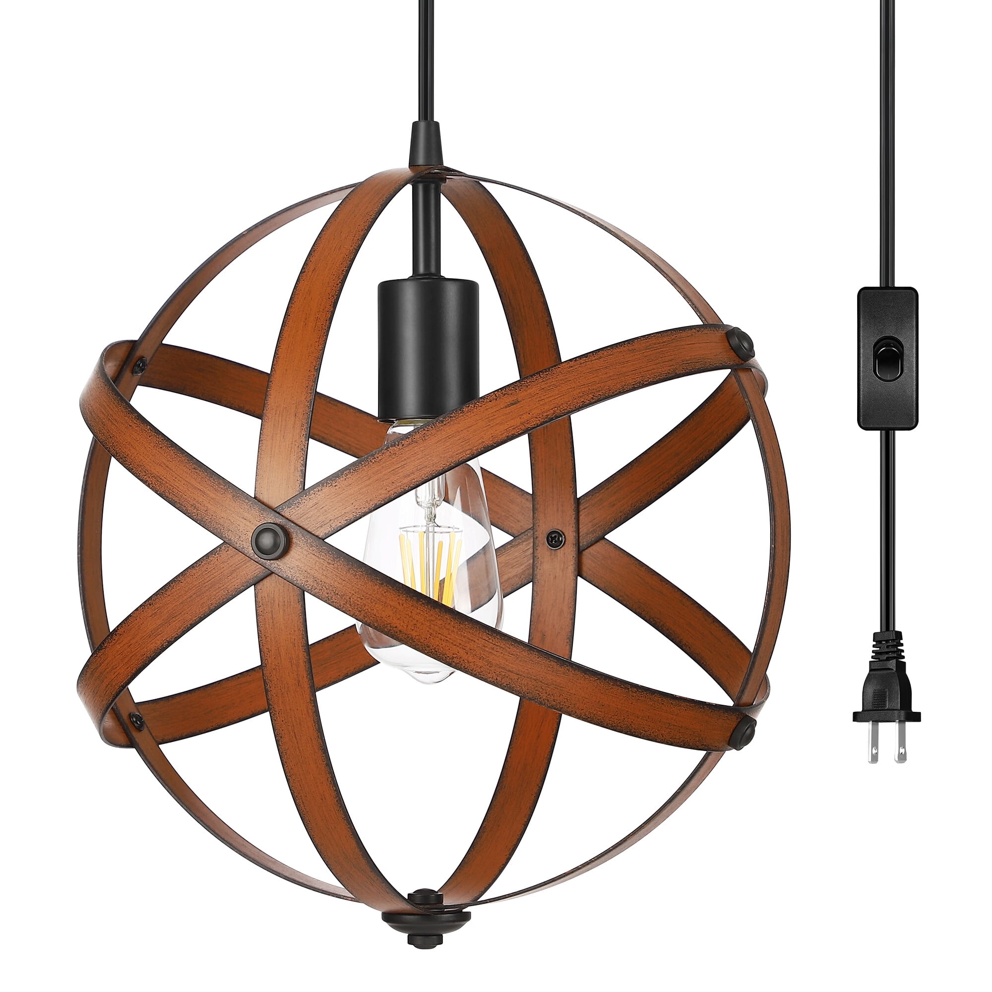 Metal Sphere Light Fixture