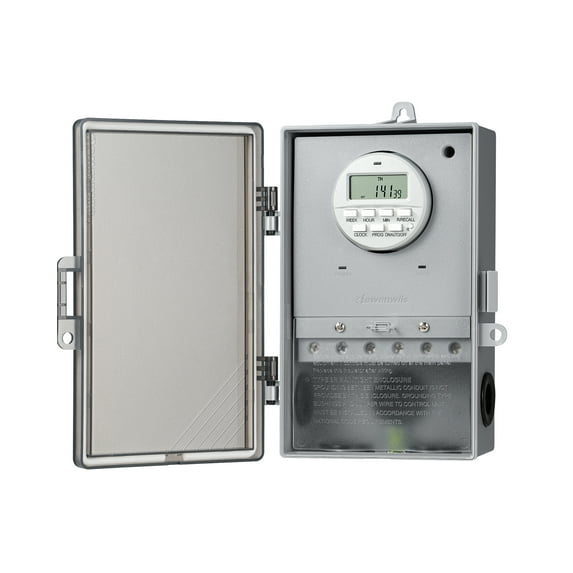 DEWENWILS Pool Pump Timer, Outdoor Digital Timer Box with Transparent ...