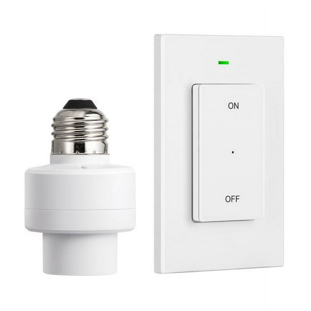 DEWENWILS Remote Control Light Bulb Socket with Ceiling Electric Switch ...