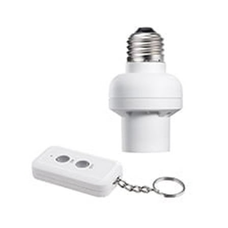 Smart WiFi Light Bulb Socket Adapter, Wireless Remote Control Lamp ...
