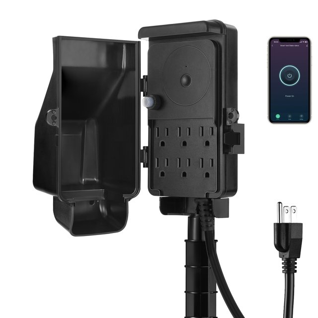 DEWENWILS WiFi Outdoor Outlet Timer, Smart Yard Stake Plug with 6 ...