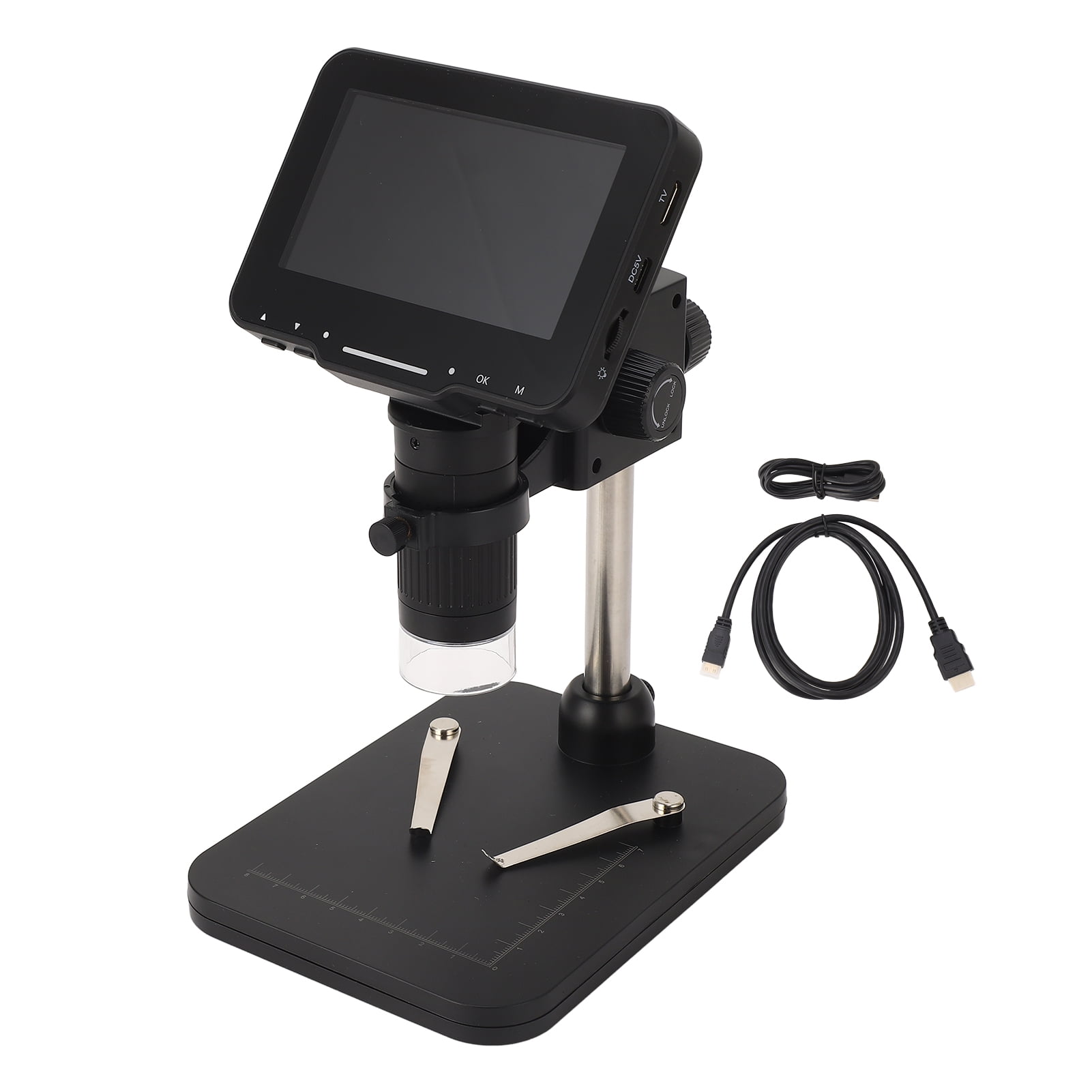 DEWIN Digital Microscope, Digital Microscope 4.3 Inch IPS Screen 16MP ...