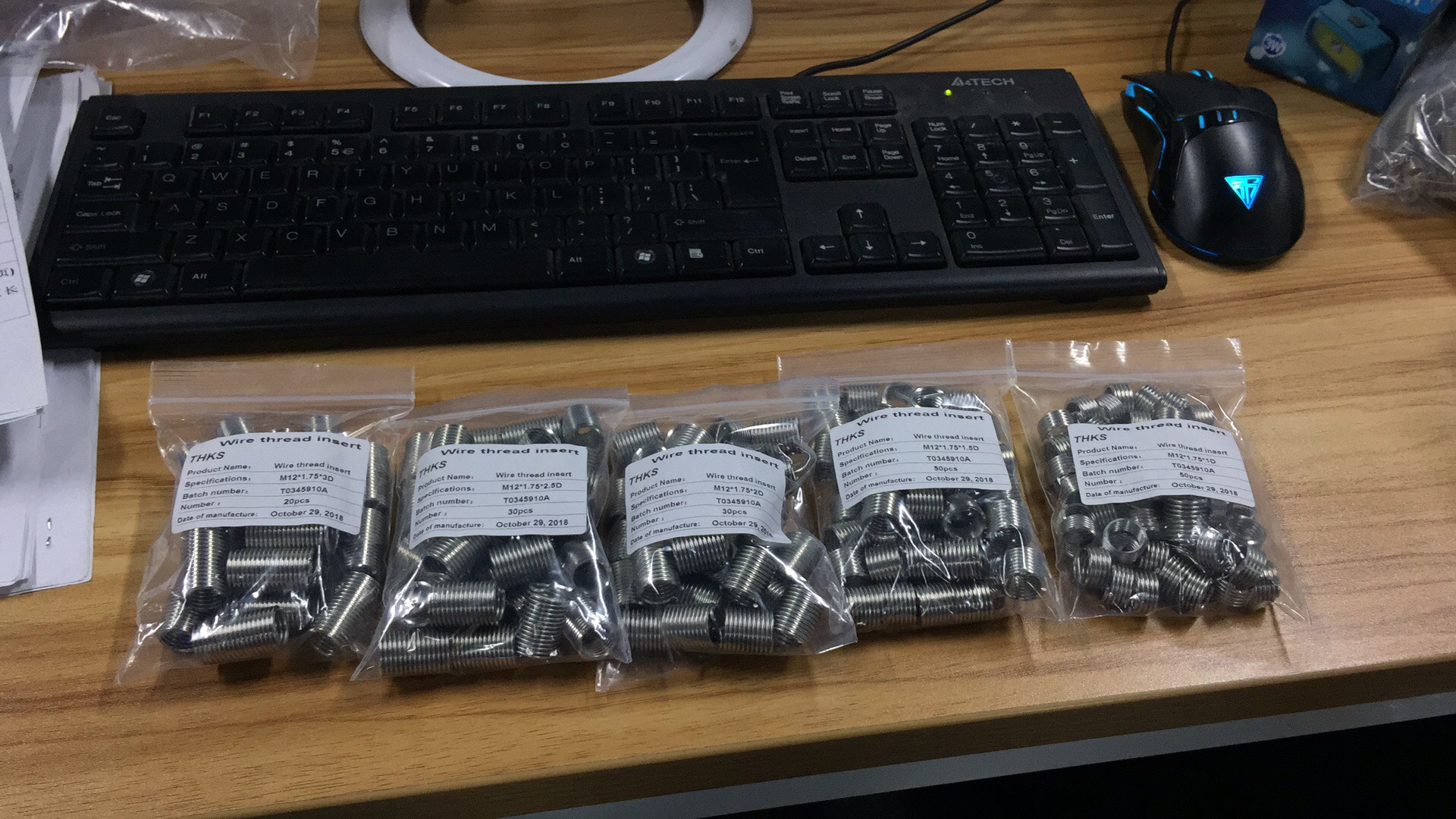 DEWIN Thread Insert - M12 Stainless Steel SS304 Coiled Wire Helical ...