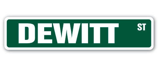 DEWITT Street Sign Childrens Name Room Sign | Indoor/Outdoor | 36" Wide ...