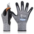 DEX FIT CRU553 Grey Nitrile Work Gloves, Level 5 Cut Resistance, Medium ...
