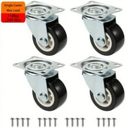 HOLKIE Retractable Caster Wheels,(4 pack) Heavy Duty Workbench Casters ...