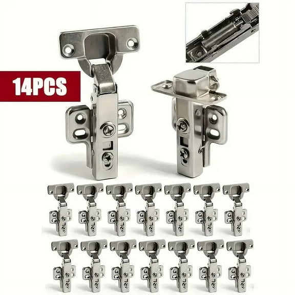 50 Pack 25 Pair 1/2 inch Overlay Cabinet Hins Soft Close Hidden Door ...
