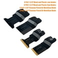 DEXIMRO 18PCS Oscillating Saw Blades Kit, Titanium Multi Tool Blades ...
