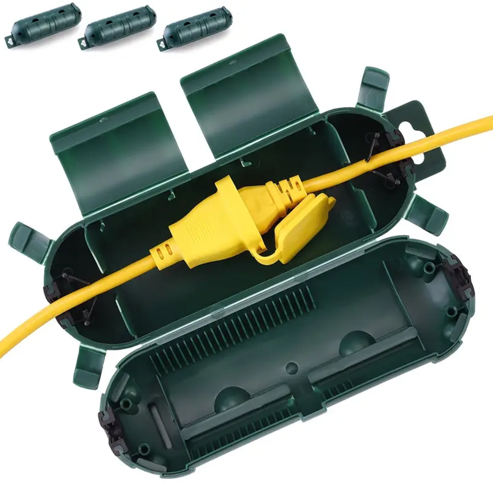 DEXIMRO 3 Pack Outdoor Extension Cord Safety Cover with Waterproof Seal ...
