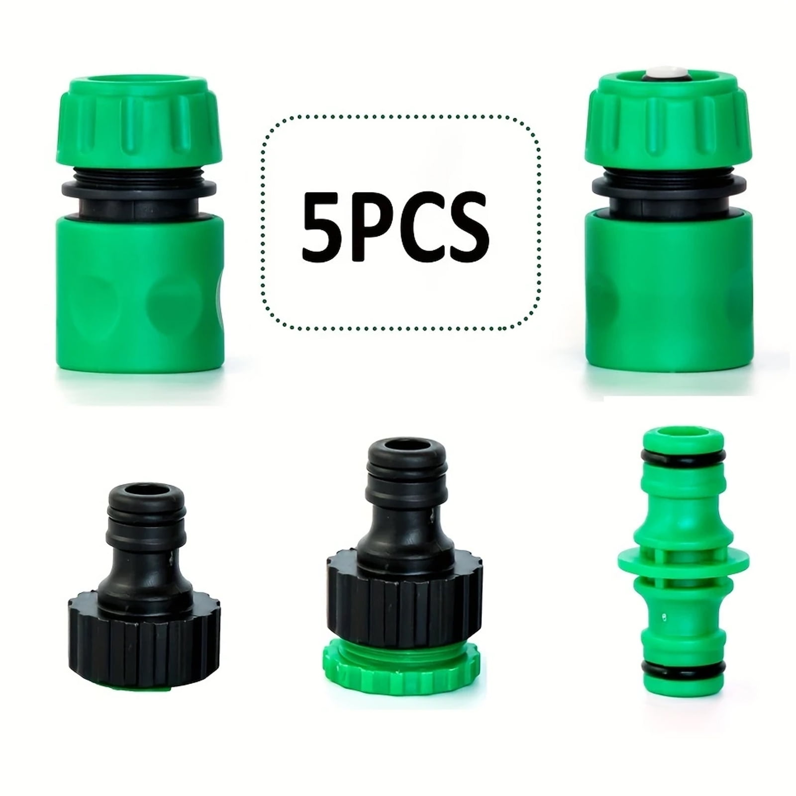DEXIMRO 5-Piece Quick Connect Hose Fittings: Garden Hose Quick Connect ...