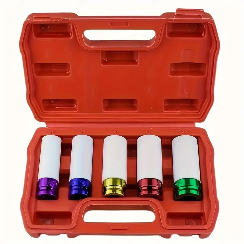 DEXIMRO 5pcs/Set Colorful Tire Protection Sleeve Wheel Wall Deep Impact ...
