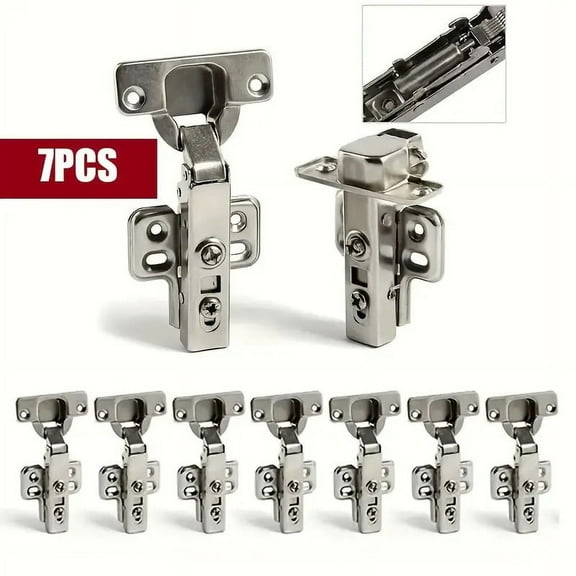 10 Pack 1/2" Overlay 4D Soft Close Concealed Hins for Face Frame Door ...