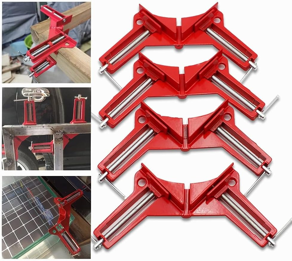 DEXIMRO Corner Clamps for Woodworking, 90 Degree Clamps 4Pcs Corner ...