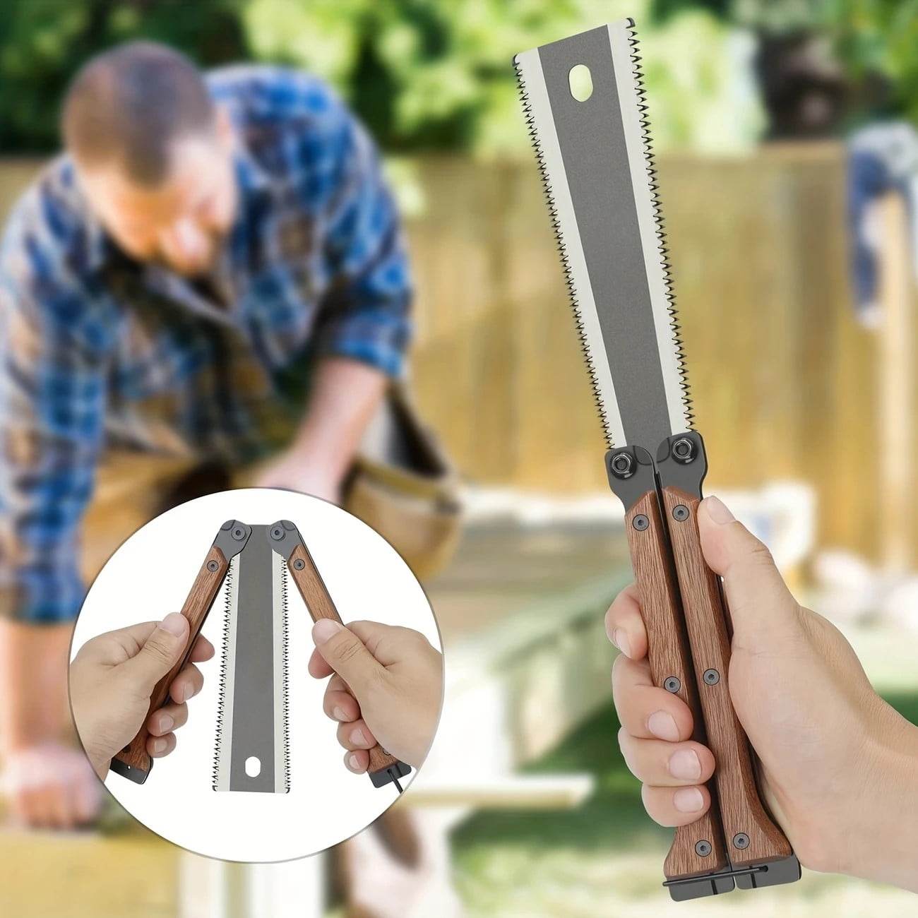 DEXIMRO Japanese Hand Saw Woodworking Tools, SS SHOVAN Double Edged 11/ ...