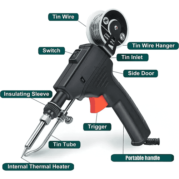 DEXIMRO Welding Machine Handheld Portable ARC Welder Gun Hand Held ...