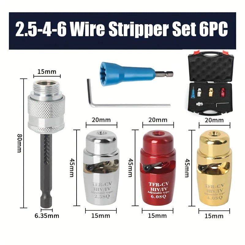 DEXIMRO Wire Stripper Twister Tool for Drill, 2025 Upgraded Wire ...