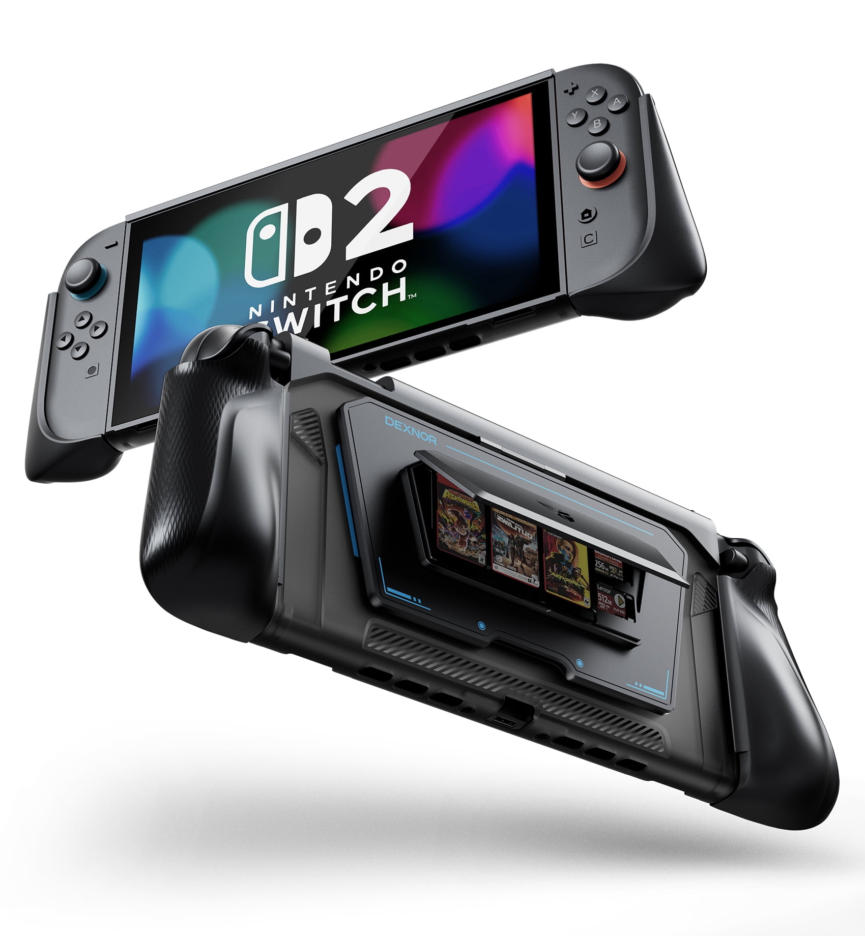Dexnor for Nintendo Switch 2 Case 2025 Dockable Cover with Flip Stand ...