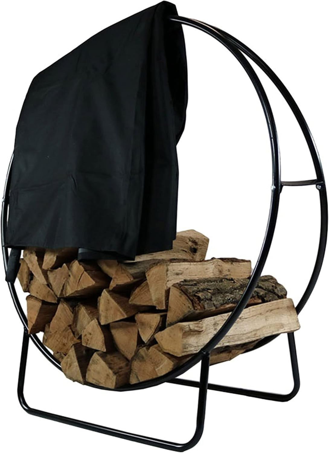 DEXS 40 Inch Firewood Rack Outdoor with Cover - Indoor Firewood Holder ...