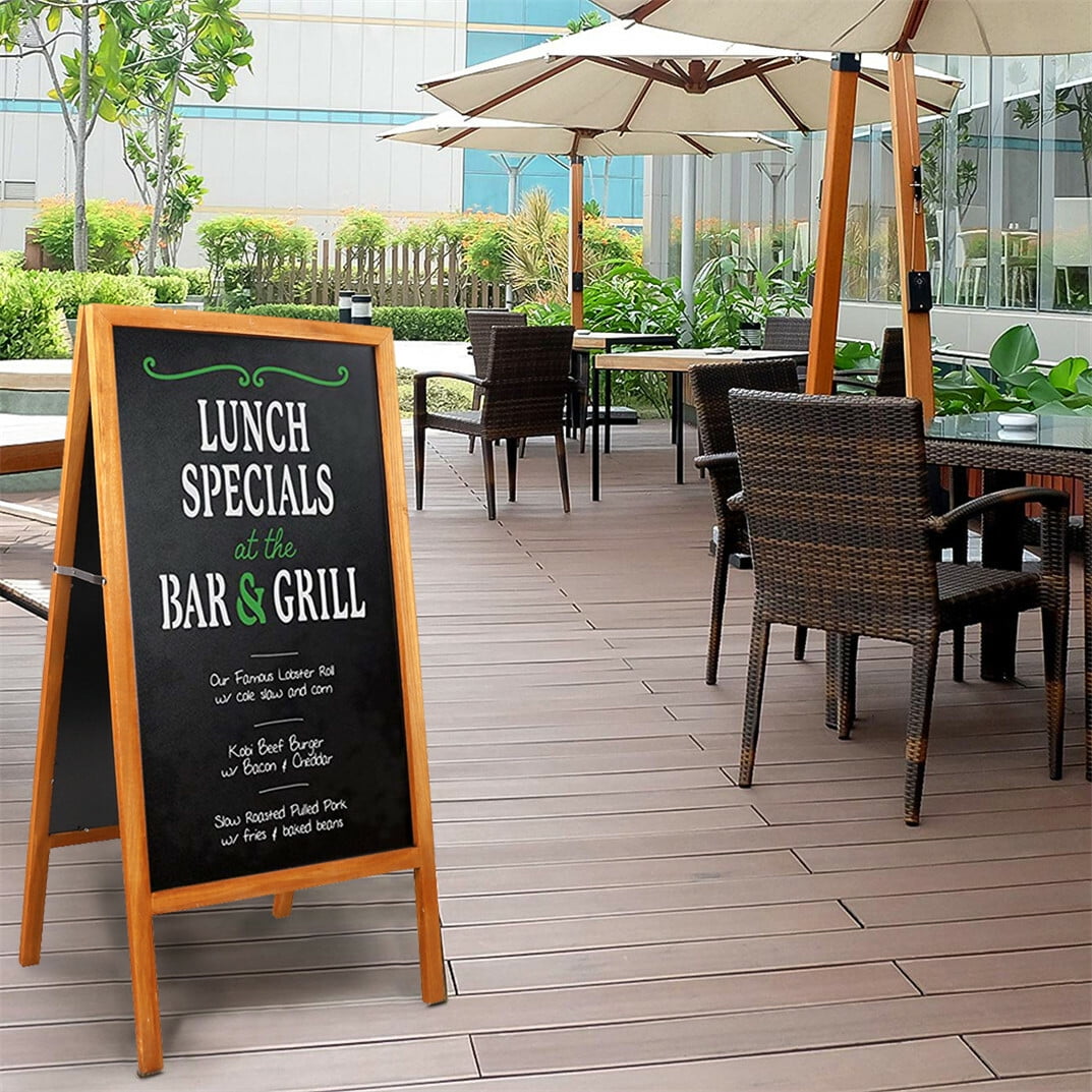 DEXS A-Frame Chalkboard Sign, Extra Large 40 Inch Free Standing Menu ...