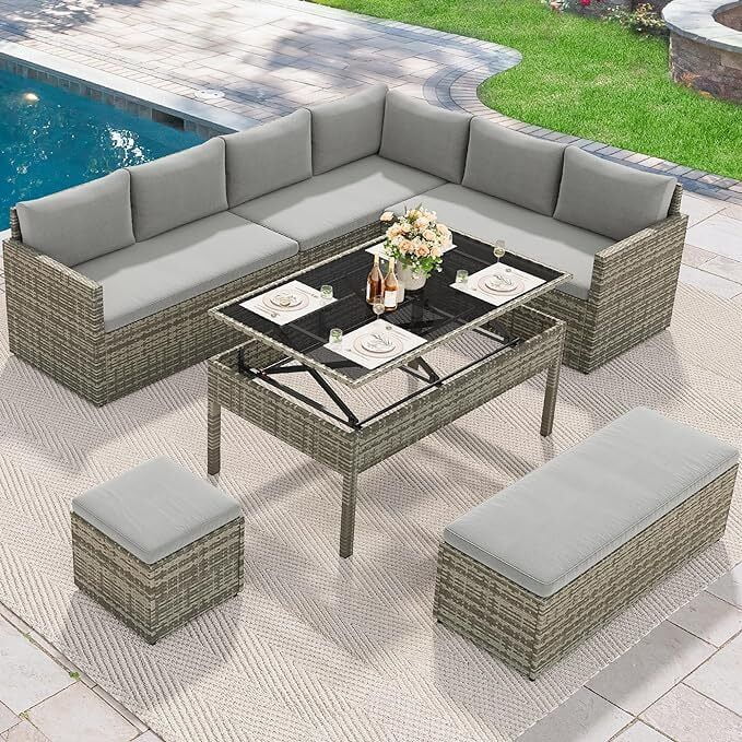 DEXS All-Weather Wicker Patio Furniture Set: The Epitome of Outdoor ...