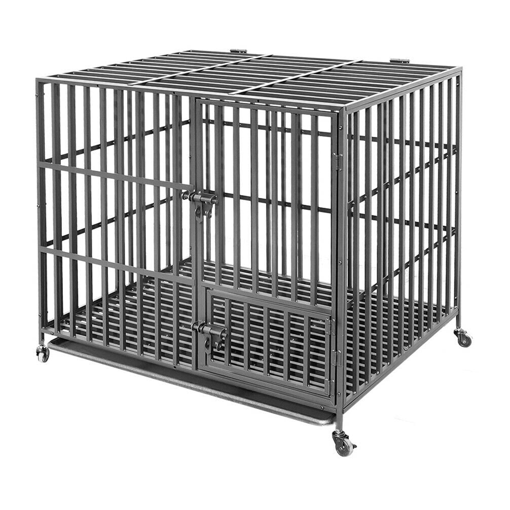 DEXS Heavy Duty Dog Cage, Large XL XXL Sizes, Metal Square Tube ...